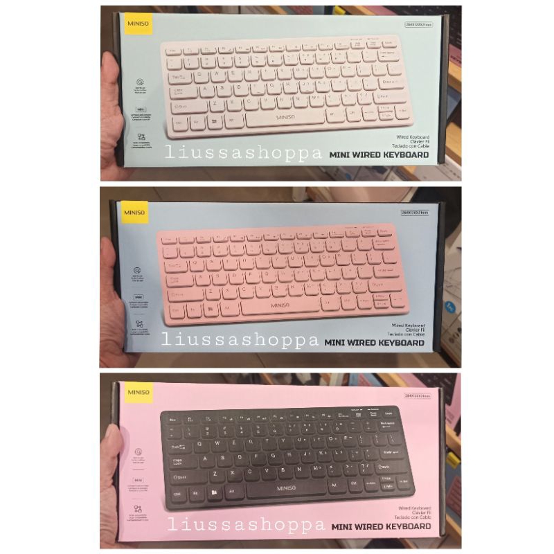 Jual Keyboard Miniso - Mini Wired Keyboard for Laptop Model : MK82 ...