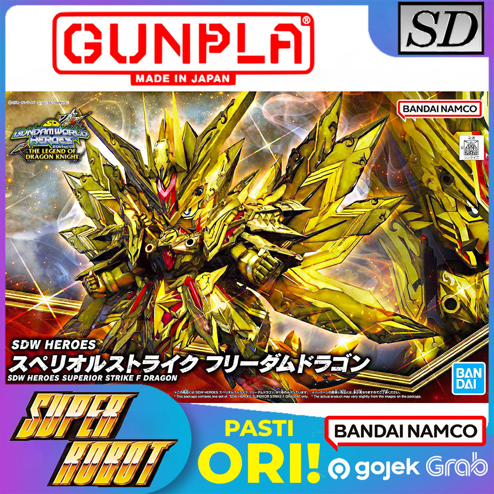 Jual BANDAI SDW Heroes Superior Strike F Dragon Gundam - SD Gundam ...