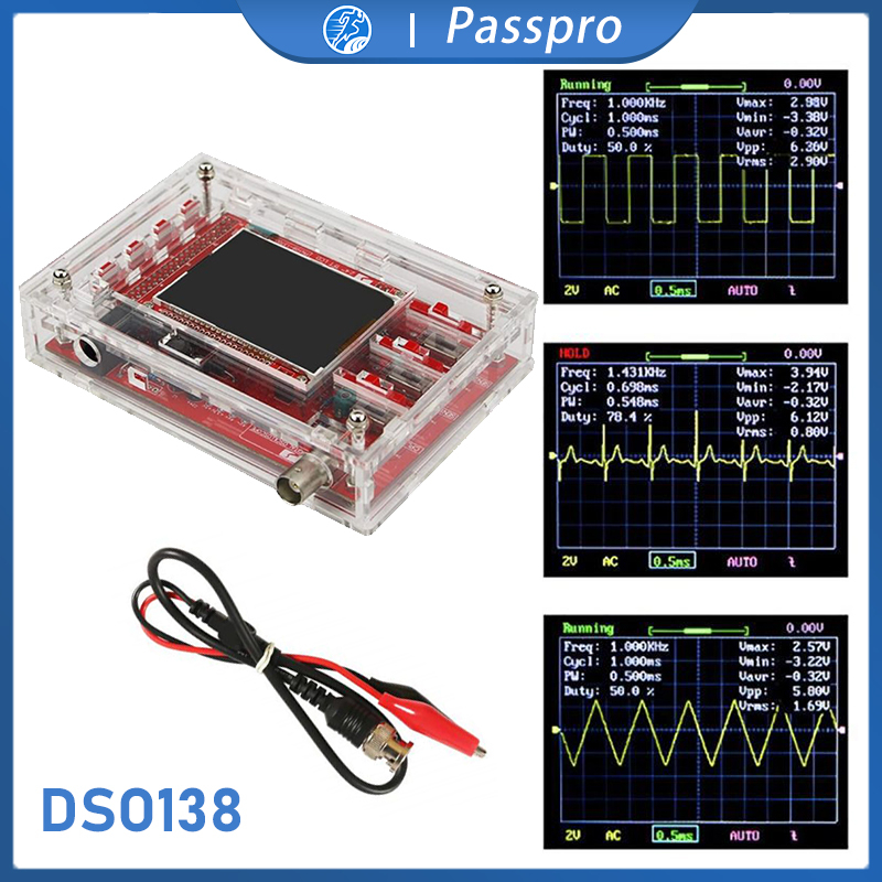 Jual Osiloskop Mini DSO138 Digital Oscilloscope Kit 2 4 inch TFT LCD ...