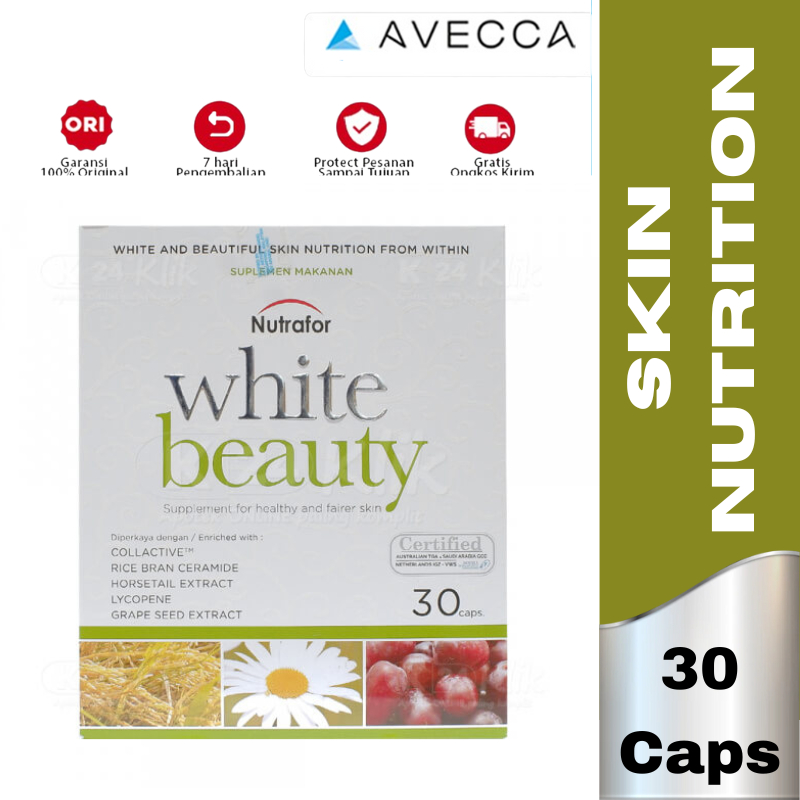 Jual Nutrafor White Beauty 30 Capsul Supplement For Healthy&Fairer Skin ...