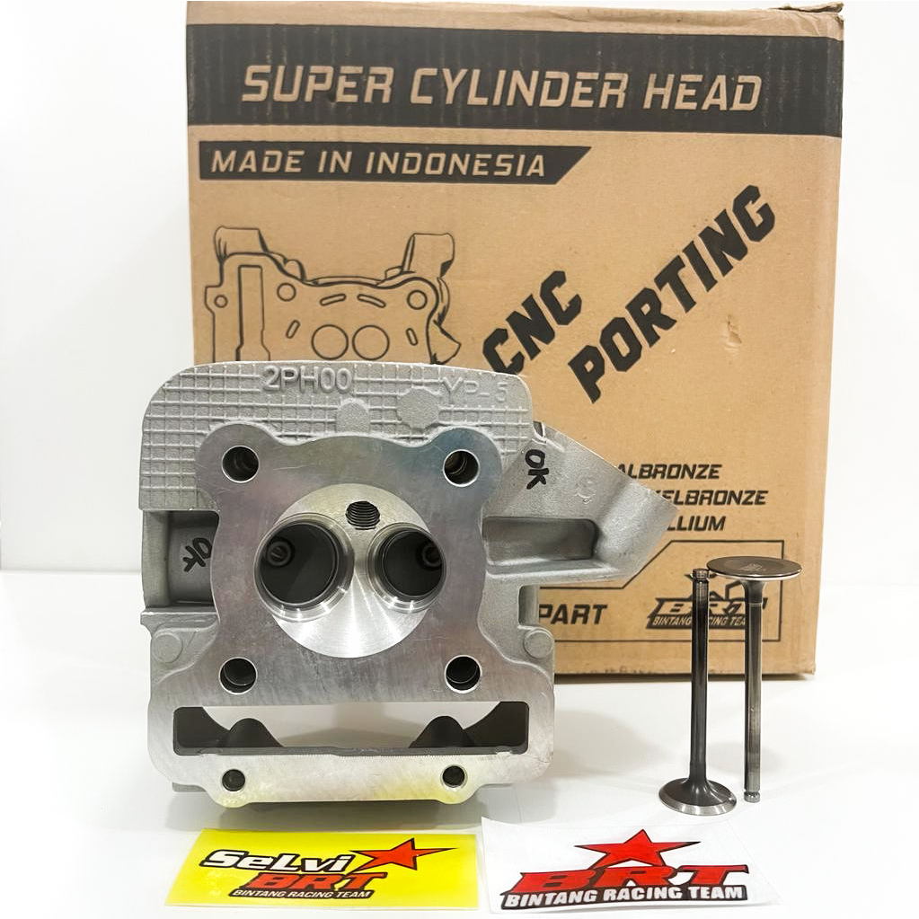 Jual SUPER HEAD BRT MIO M3 FINO 125 X RIDE 125 KLEP 28/24 PORTING CNC ...