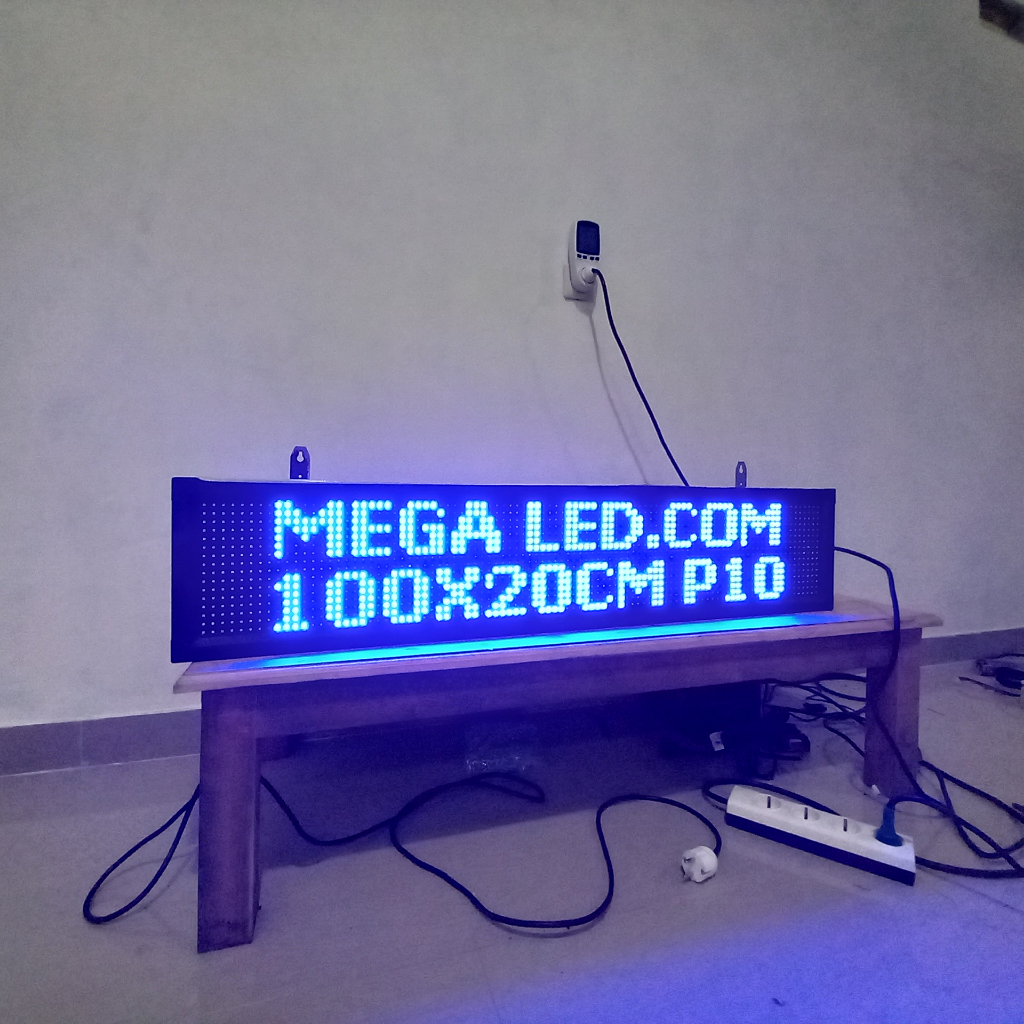 Jual Running text full color RGB100x20cm outdoor | Shopee Indonesia