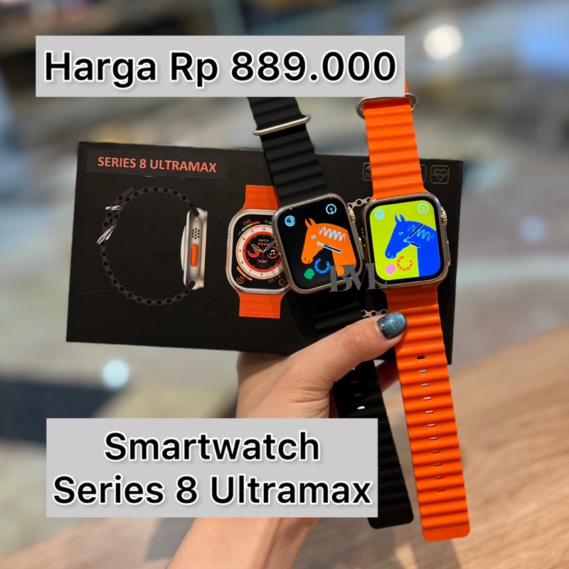 Jual Smartwatch Series 8 Ultramax Terbaru 2023 | connect semua hp ios dan android | Shopee Indonesia