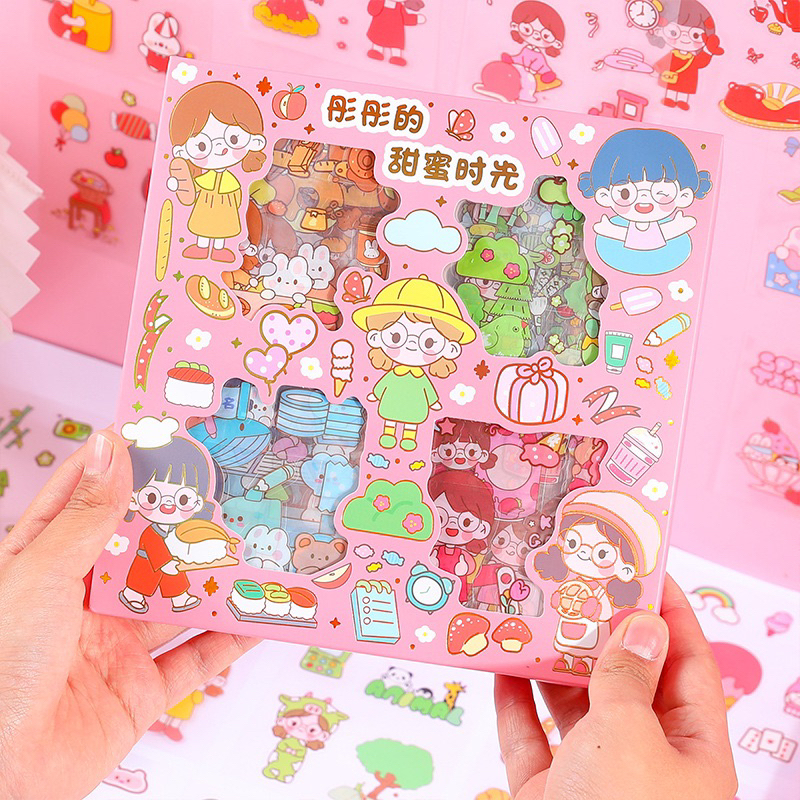 Jual 100 Lembar Sticker PVC Stiker Botol Minum Anak Tumblr Viral Lucu ...