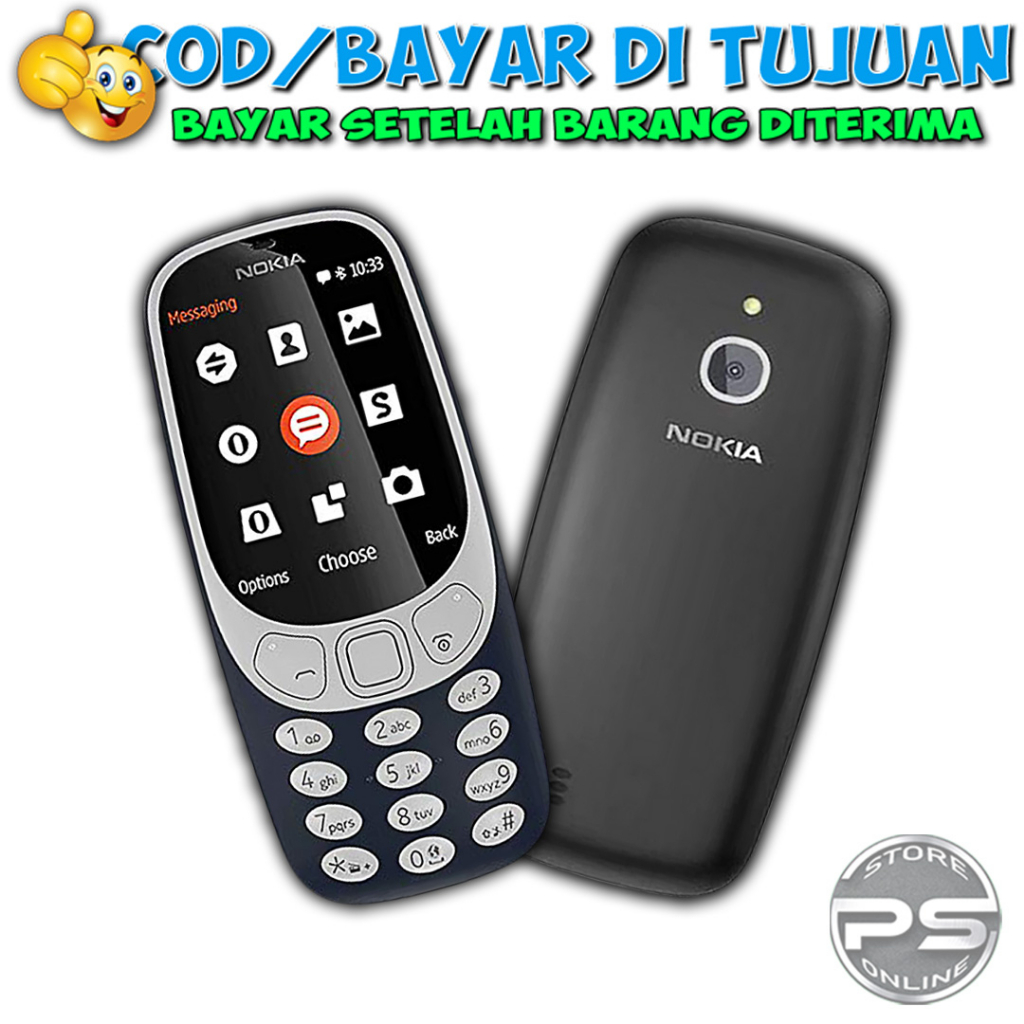 Jual HP Nokia 3310 New (ver. 2017) - Dual Sim - Aplikasi Lengkap ...