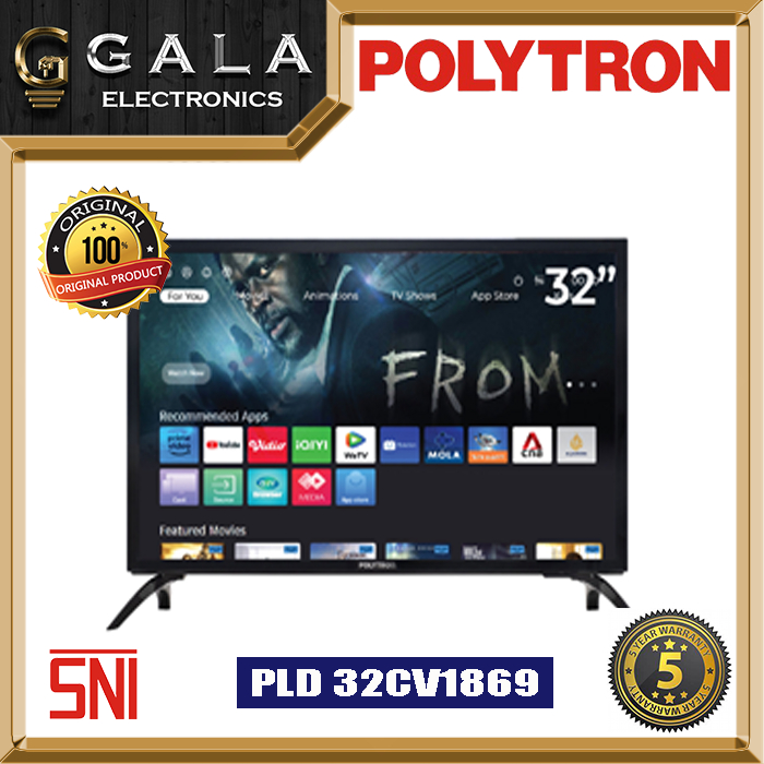 Jual LED Smart TV Polytron PLD 32CV1869 / 32CV2269 32 Inch New 2023 | Shopee Indonesia
