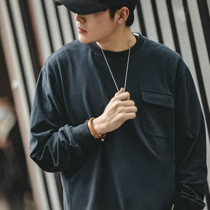 Jual Wallet.co/ Kaos Polos Pocket Oversize Pria / Kaos Polos Long ...