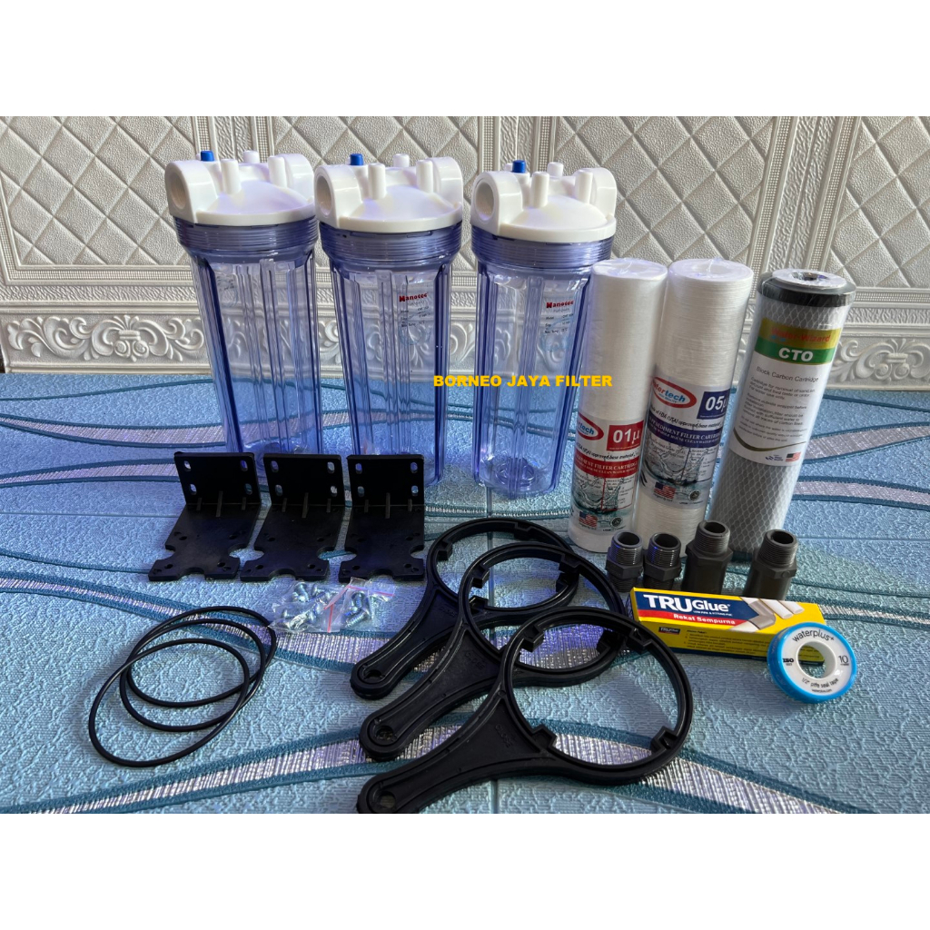 Jual Paket Filter Air PDAM / PAM / Ledeng Siap Pakai 3 Tahap Penyarngan ...