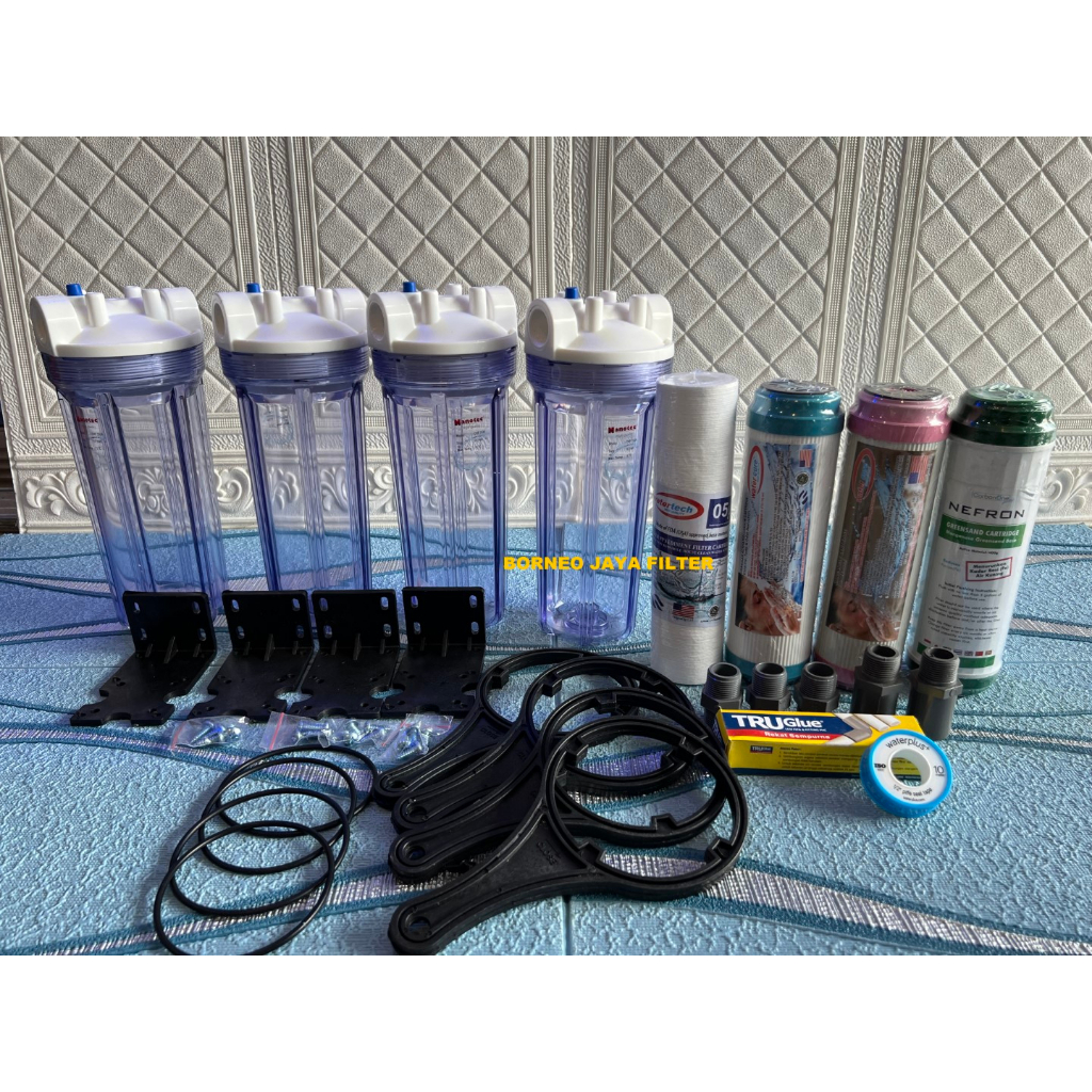 Jual Paket Filter Air Sumur / Zat Besi Siap Pakai 4 Tahap Penyarngan ...