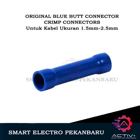 Jual ORIGINAL BLUE BUTT TERMINAL Insulated Cable Konektor Sambungan ...
