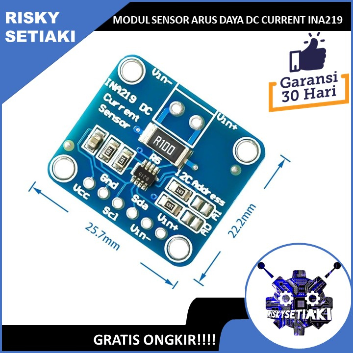 Jual Modul Sensor Arus Daya Dc Current Ina219 Bi Directional Power Arduino Shopee Indonesia