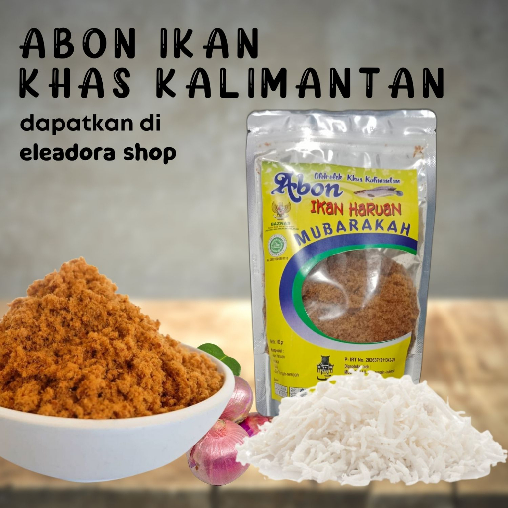 Jual Abon Ikan Haruan Merk Mubarakah - Rabuk Haruan Khas Banjarmasin ...