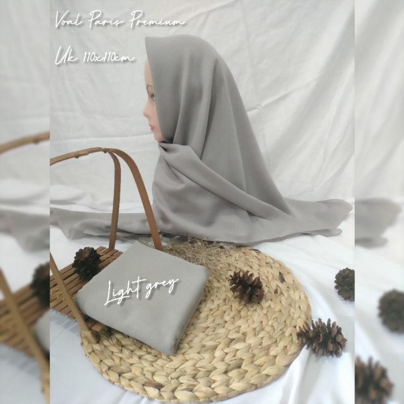 Jual Basic Voal Hijab Segi Empat / Hijab Segiempat Paris Premium / Hijab Segiempat Polos Anti ...