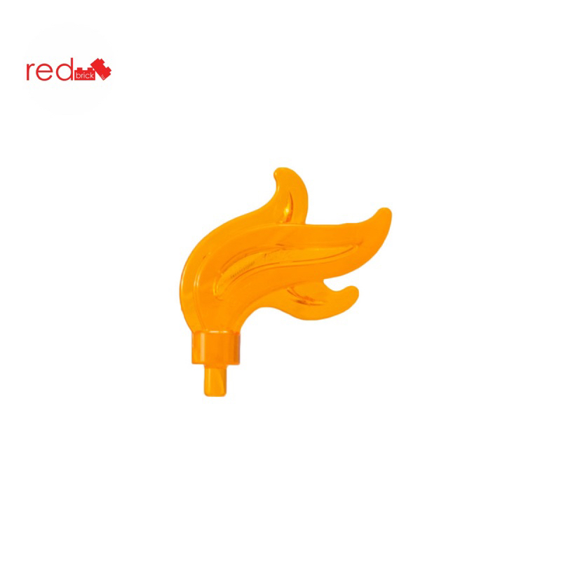 Jual LEGO Part 64647 Trans-Orange Plume Feather Triple Compact / Flame ...