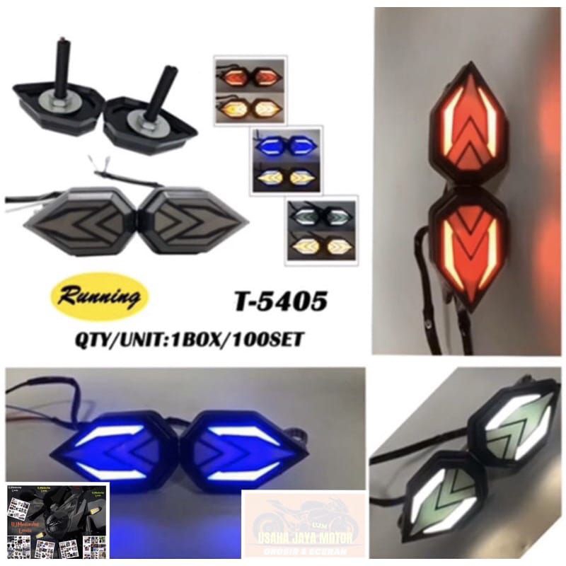 Jual sein tempel variasi model panah LED running model tempel panah universal r15 | Shopee Indonesia