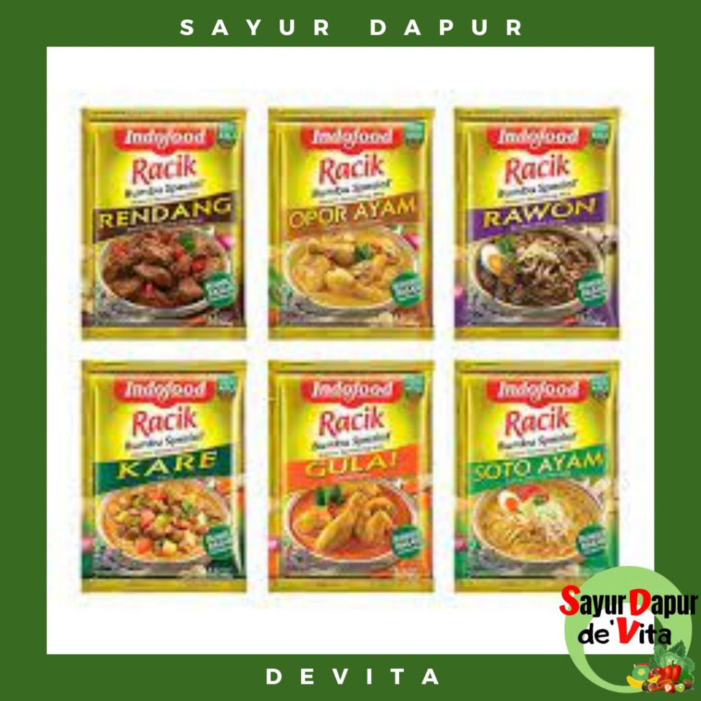 Jual Aneka Macam Bumbu Racik Basah Indofood 45 gram | Shopee Indonesia
