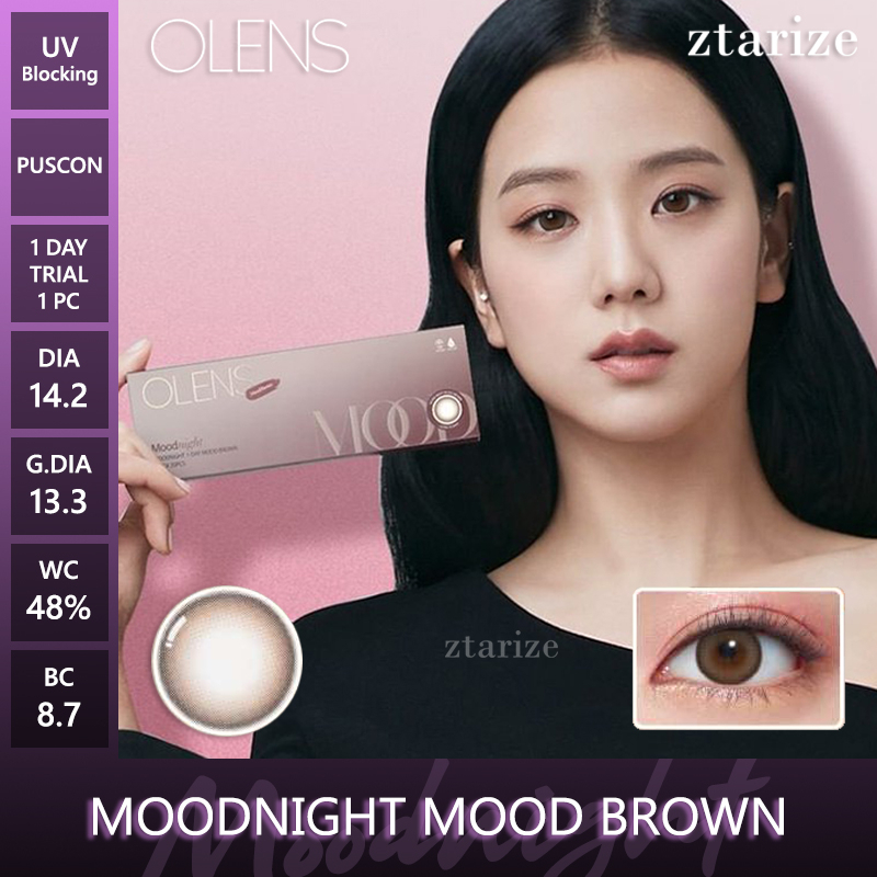 Jual ztarize - Ready Stock - Trial 🇰🇷 OLENS Moodnight Mood Brown 1 Day ...
