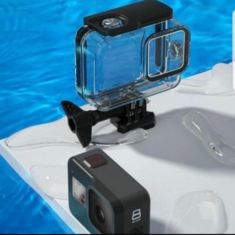 Jual waterproof / housing underwater gopro hero 8 / case go pro 8, 60M | Shopee Indonesia