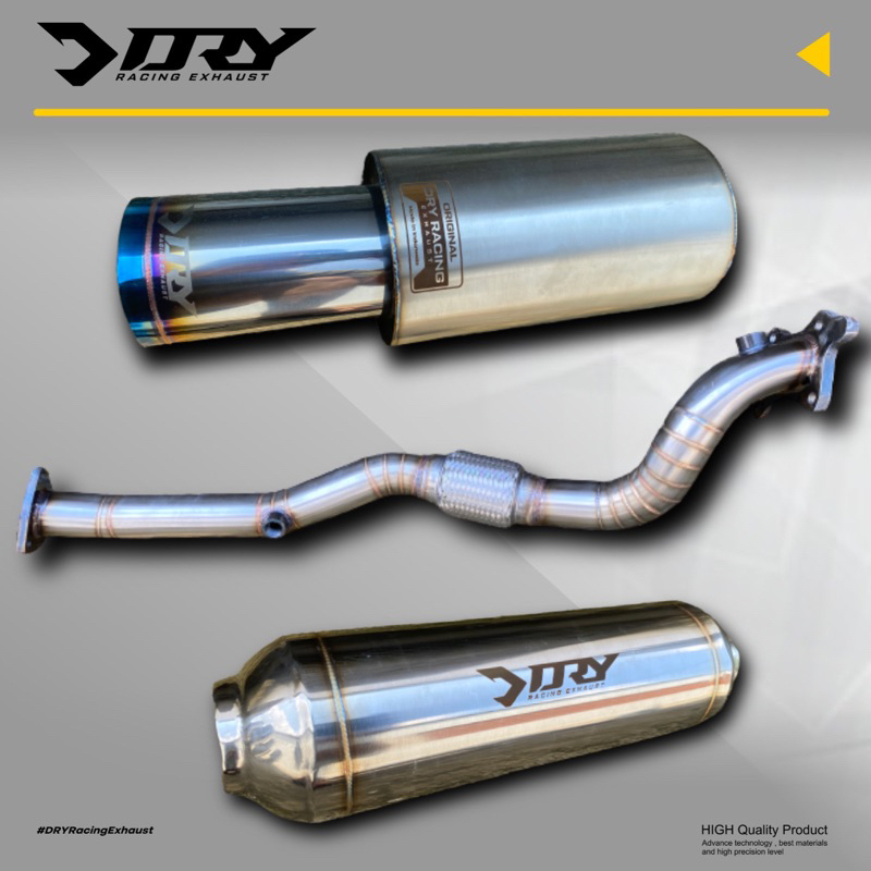 Jual knalpot Mobil Fulsystem DRY Racing Exhaust X2 Brio jazz mobilio ...
