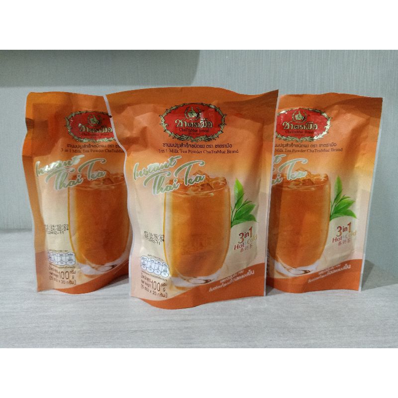 Jual chatramue thai tea 3in1 milk tea powder original thailand brand ...