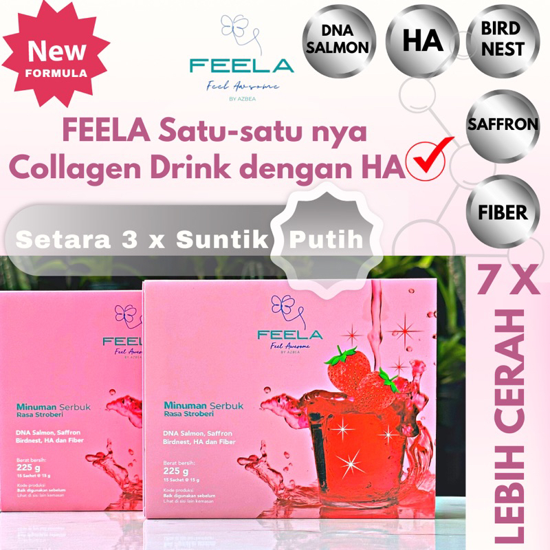 Jual FEELA-BUNDLING SUPER COLLAGEN DRINK WITH INFUSE WHITENING FORMULA ...