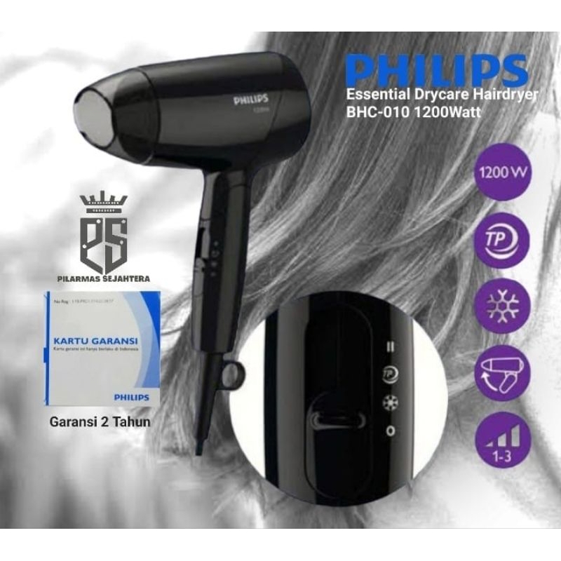 Jual Hairdryer PHILIPS BHC010 Pengering rambut PHILIPS Hair Dryer BHC 010 LIPAT | Shopee Indonesia