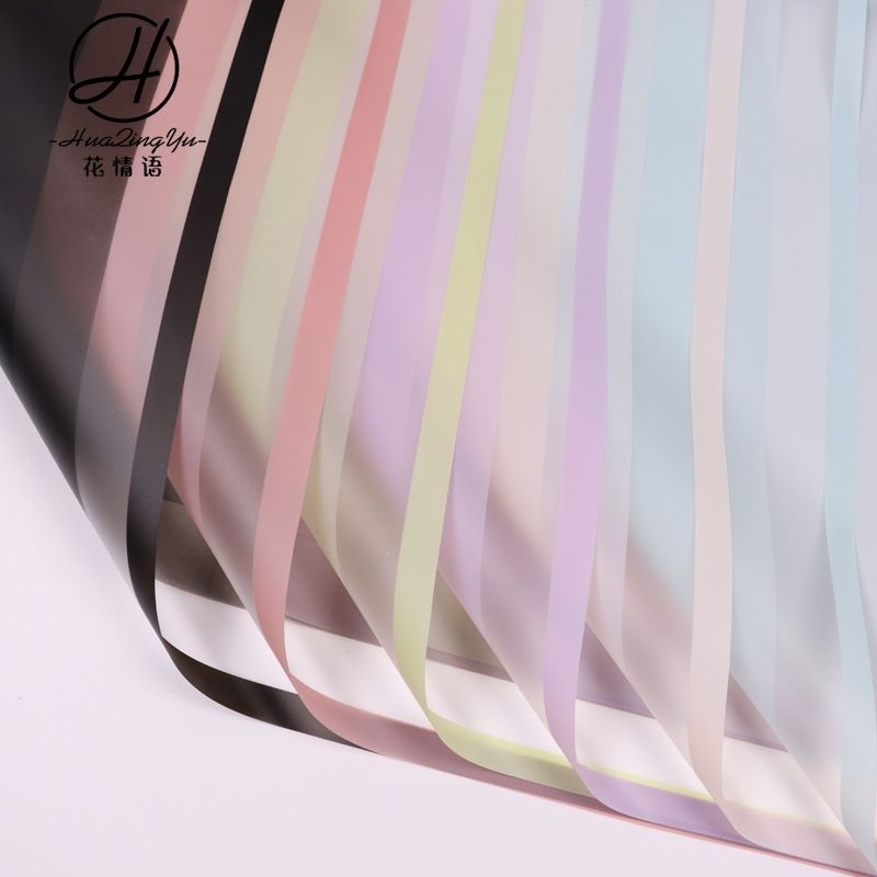 Jual wrapping paper matte film two tone/ cellophane bucket bunga ...
