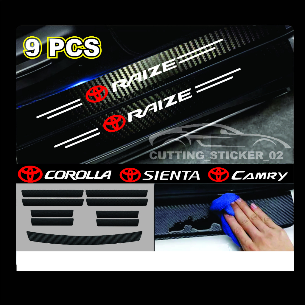 Jual STICKER KARBON 3D MOBIL TOYOTA RAIZE STICKER KARBON MOBIL TOYOTA ...