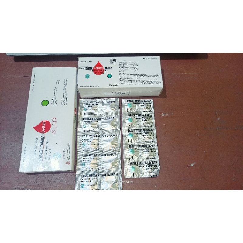 Jual Tablet Tambah Darah FERROUS FUMARATE Folic Acid | Shopee Indonesia