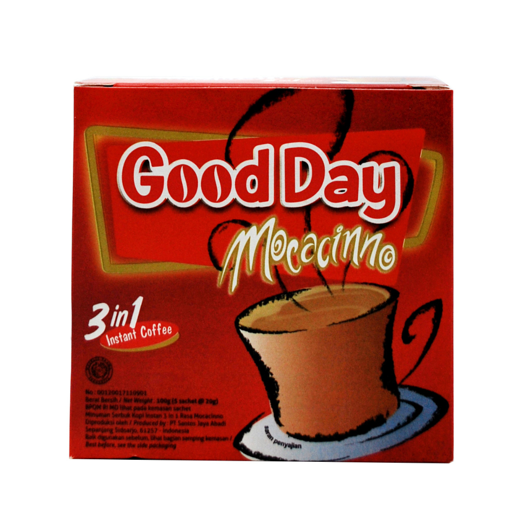 Jual KOPI INSTAN GOOD DAY MOCCACINO ISI 5 SACHET 3 IN 1 INSTANT COFFEE ...