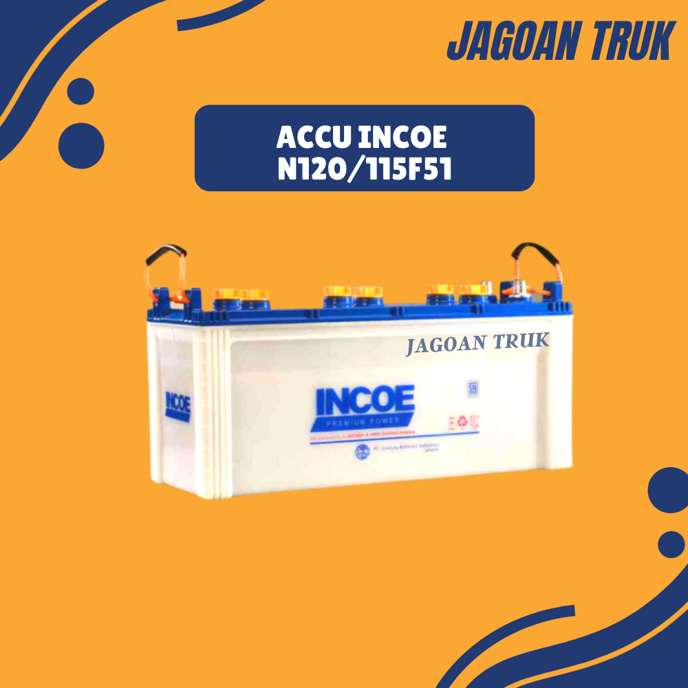 Jual Aki Accu Basah 120 AH Incoe Premium N120 / Truk / Genset / Alat Berat | Shopee Indonesia