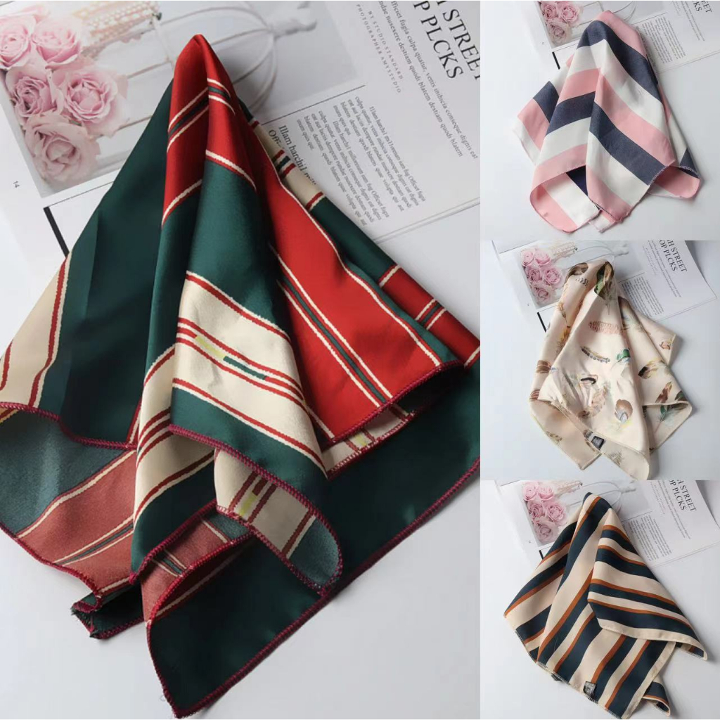 Jual Syal / Scarf SIZE 50 X 50 aksesoris wanita saputangan mini syal ...