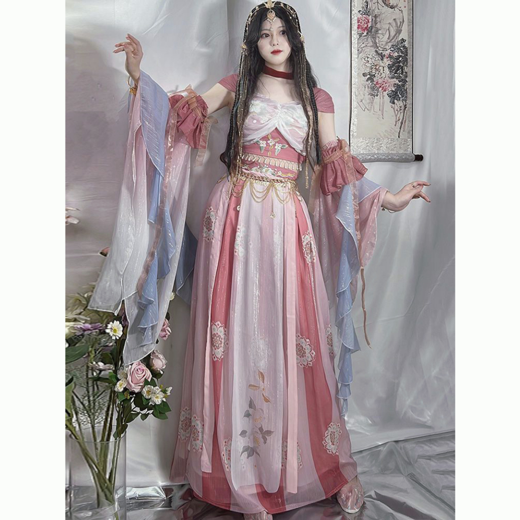 Jual Ancient Chinese Hanfu Dress Women Halloween Princess Loulan ...