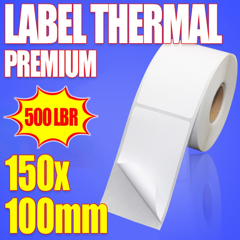 Jual Kertas Thermal Label Barcode Sticker 500 Pcs Ukuran A6 100X150 | Shopee Indonesia