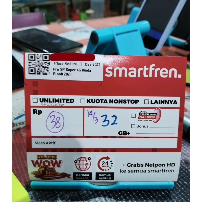 Jual KARTU KUOTA DATA SMARTFREN 21+11GB | Shopee Indonesia