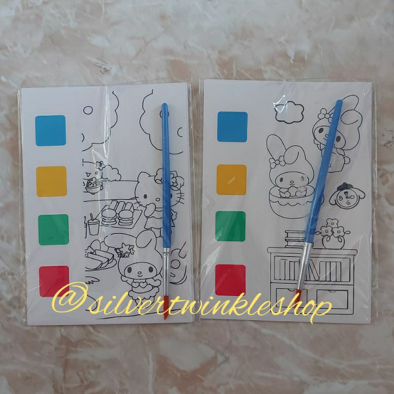 Jual Mainan edukasi anak mewarna mewarnai kuas paint painting hello ...