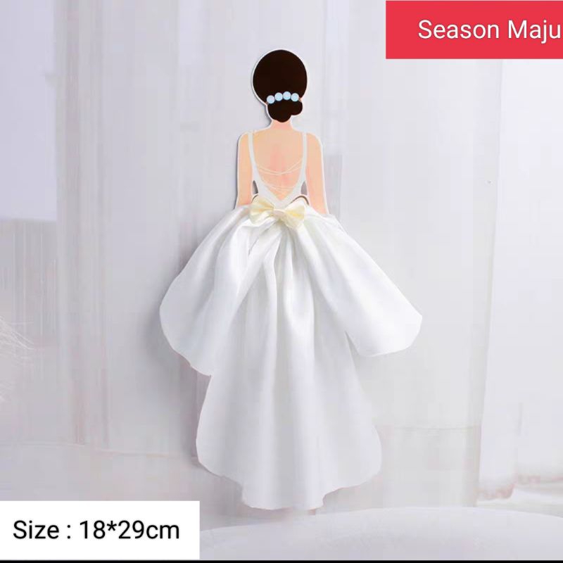 Jual TOPPER Bride Lady Gaun pita mutiara | Shopee Indonesia