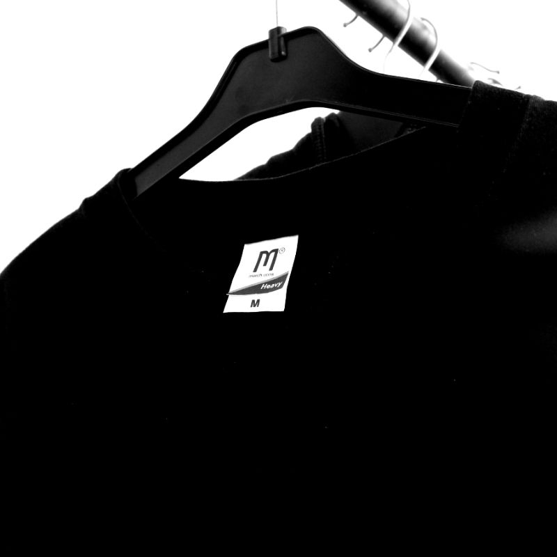 Jual LONGSLEEVE HEAVY HITAM 20S MERCHCONS | Shopee Indonesia