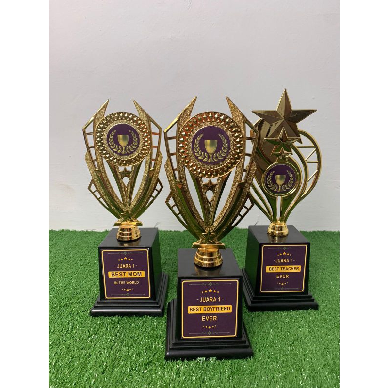 Jual Piala Custom / Trophy Custom / Piala best boyfriend | Shopee Indonesia