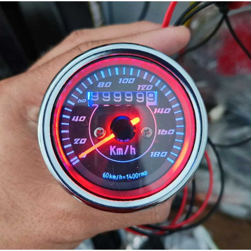Jual spidometer speedometer spido kilometer km bulat universal | Shopee Indonesia