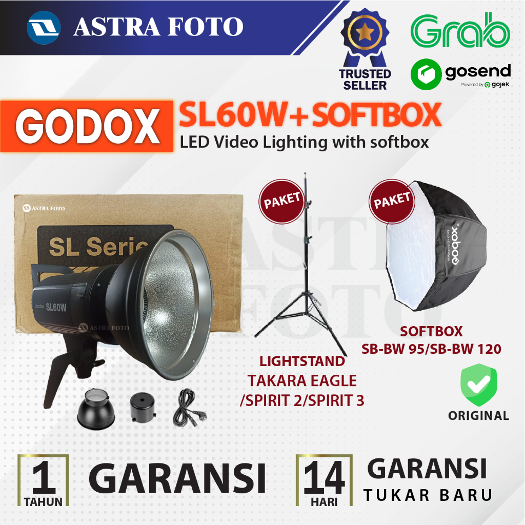 Jual GODOX SL-60W VIDEO LED BOWENS MOUNT SL60W LAMPU STUDIO - GODOX SL 60 W - GODOX SL60 W Paket ...