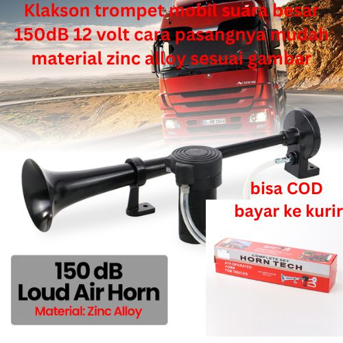 Jual Klakson trompet mobil suara besar 150dB 12 volt cara pasangnya ...