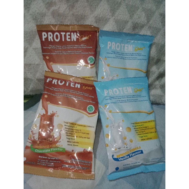 Jual Susu Proten Gold Susu Soya/Kedelai, Tersedia Rasa vanila coklat ...