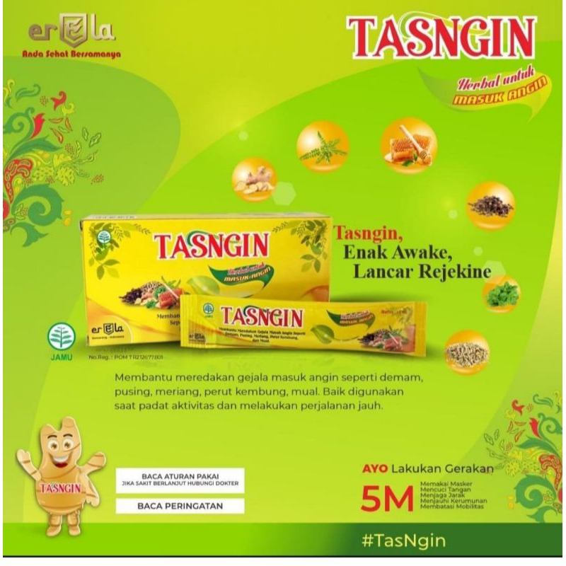 Jual TASNGIN Obat Herbal Masuk Angin ( Beli 5 Bonus 1 ) | Shopee Indonesia