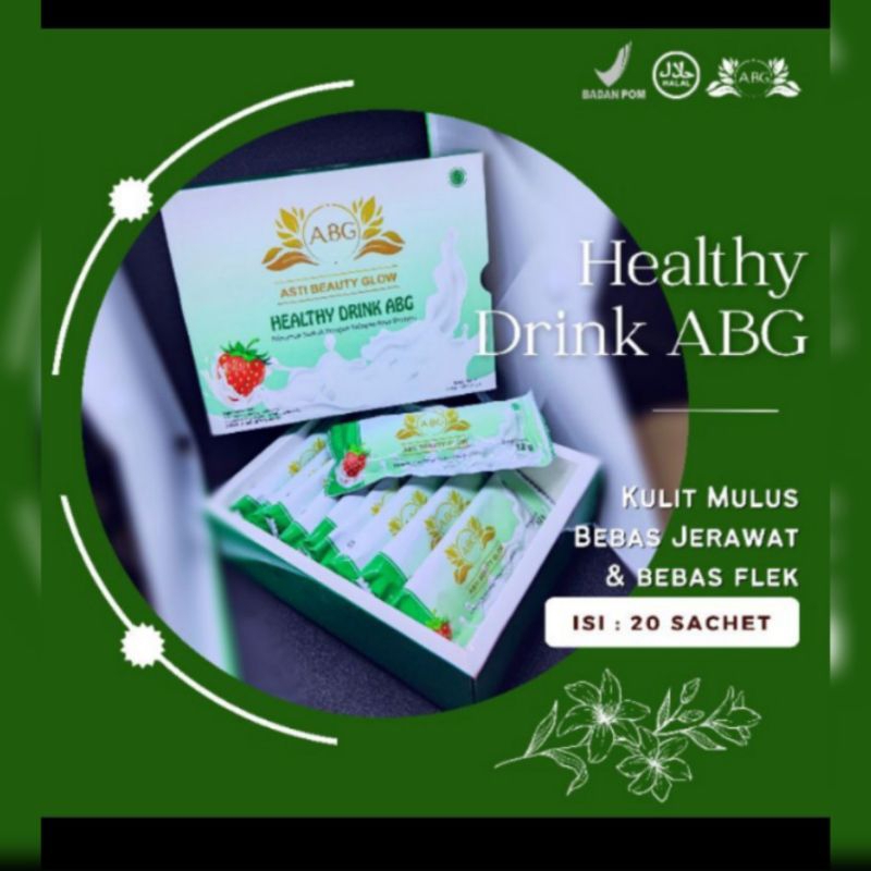 Jual *FREE GIFT*MINUMAN SERBUK COLLAGEN/HEALTHY DRINK ABG (minuman serbuk kolagen rasa stroberi ...