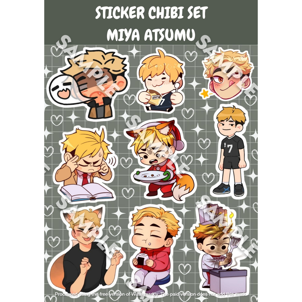 Jual STICKER CHIBI SET A6 HAIKYUU EDISI ALL TEAM MAIN CHARACTER ...