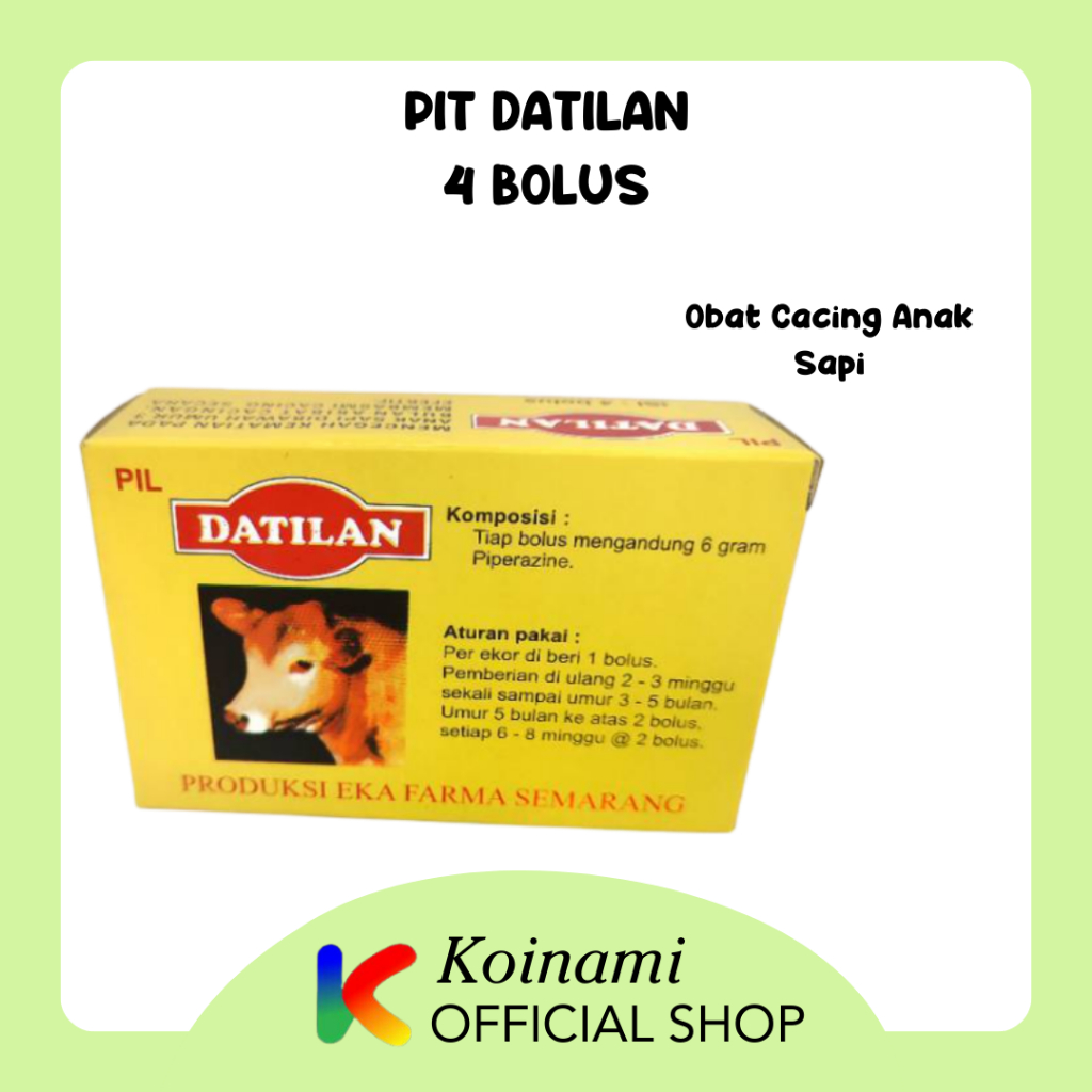 Jual PIL DATILAN isi 4 BOLUS / obat cacing anak sapi / hewan ...