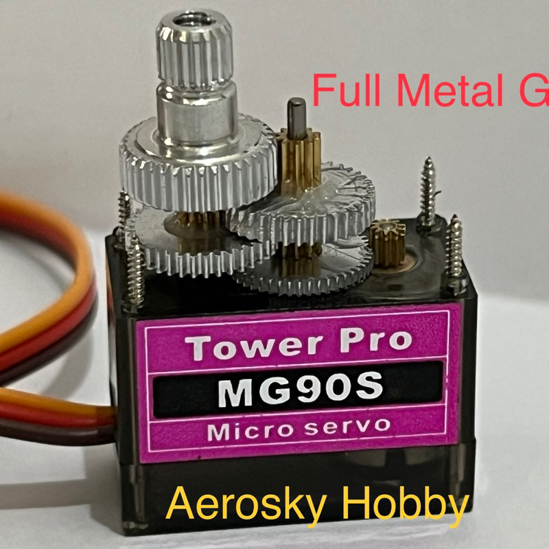 Jual Micro Tower Pro Servo MG90S Metal Gear for Toy Boat Car Airplane ...