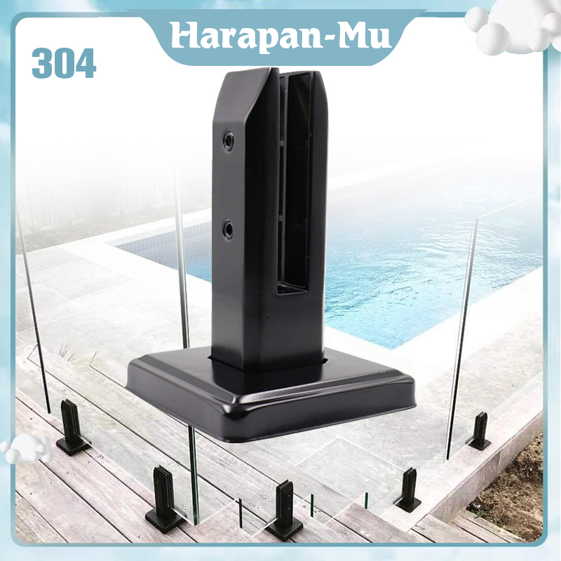 Jual Stainless 304 Spigot/Bracket Kaca Black Matte Spigot Kaca Glass ...