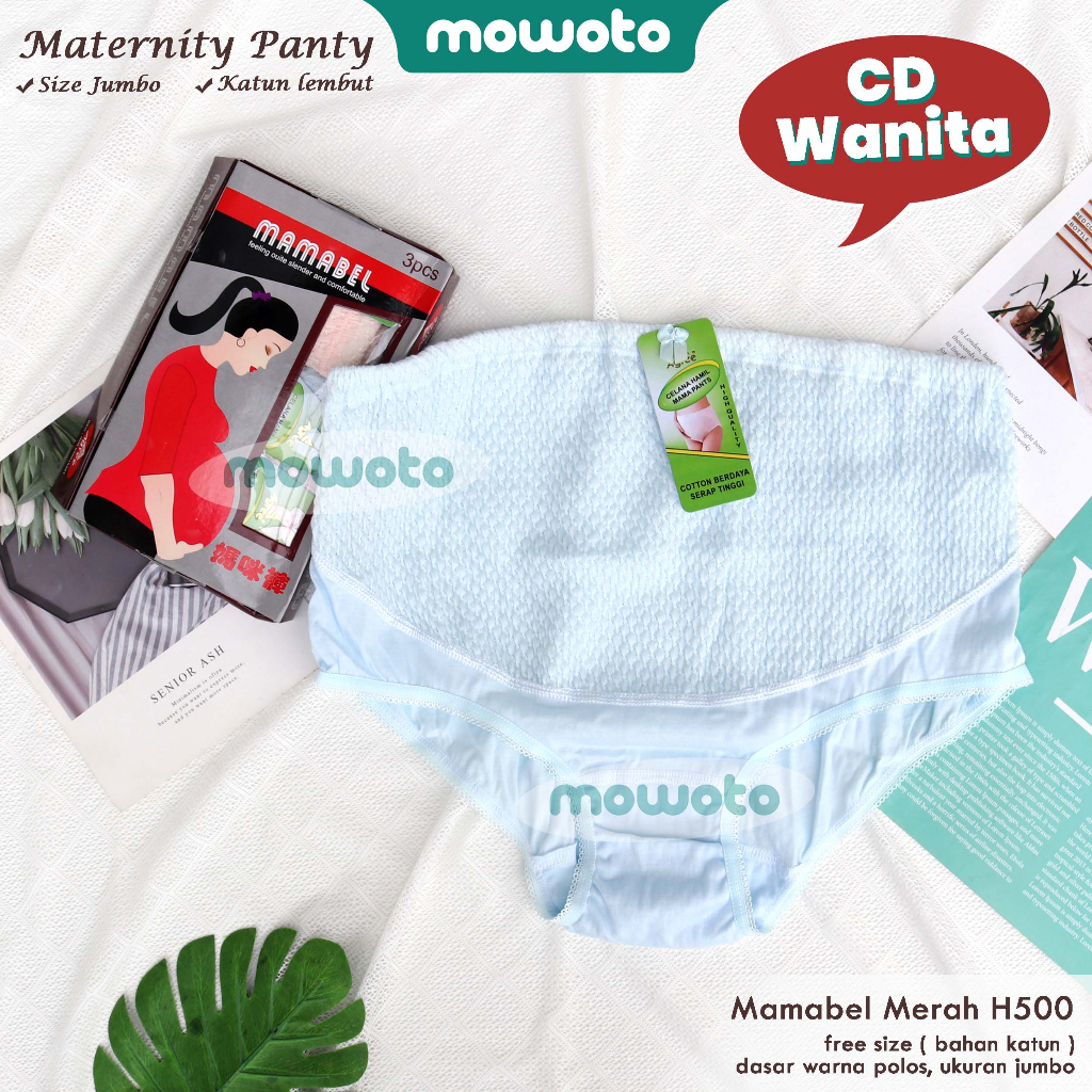 Jual [ 3pc ] CD Mamabel MERAH H500 / Celana Dalam Manternity Panty CD Ibu Hamil Karet Full Perut ...